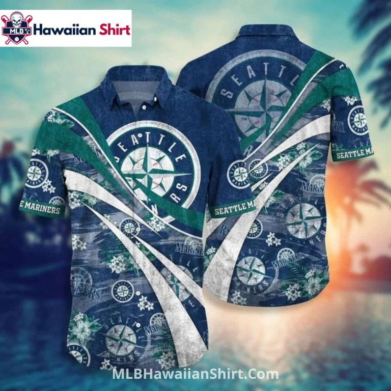 Seattle Mariners White Hibiscus Floral Hawaiian Shirt - MLB Hawaiian ...